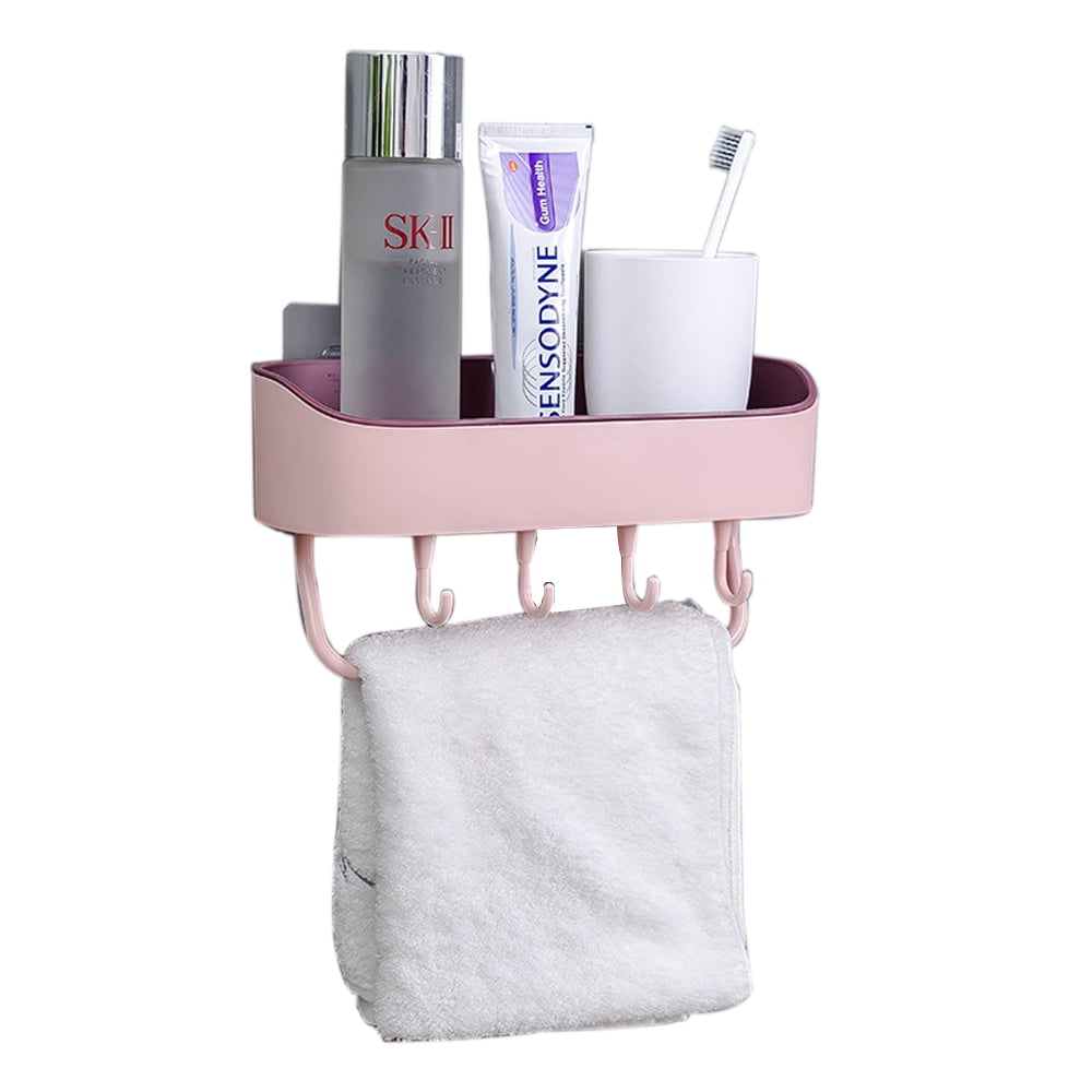Adhesive Shower Caddy Bathroom Shelf Wall Mount Shower Shelf Holder ...