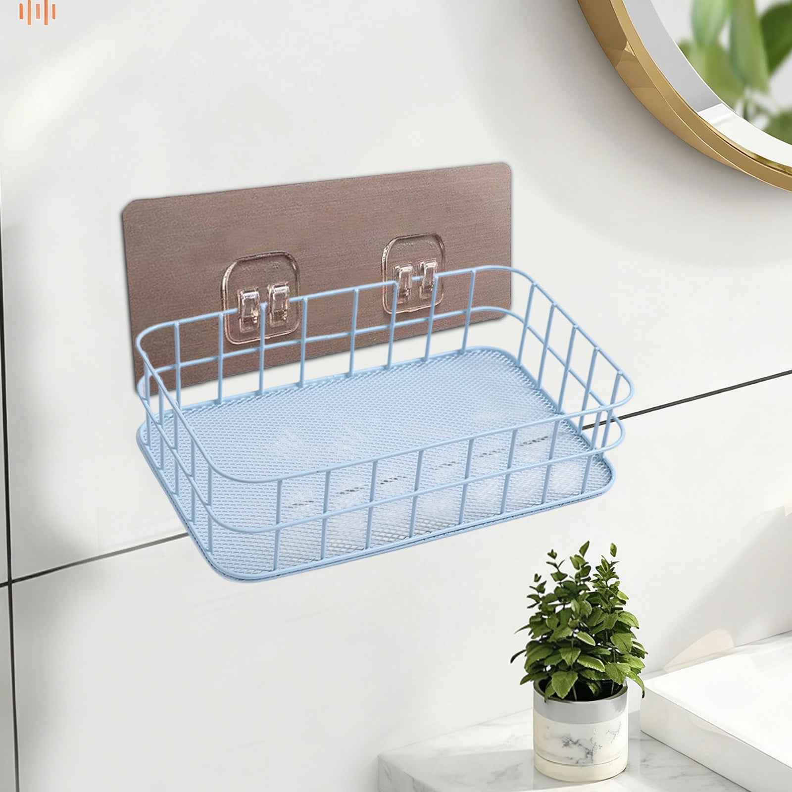 Adhesive Shower Caddy Replacement Strips, Heavy Duty No Drill Wall ...