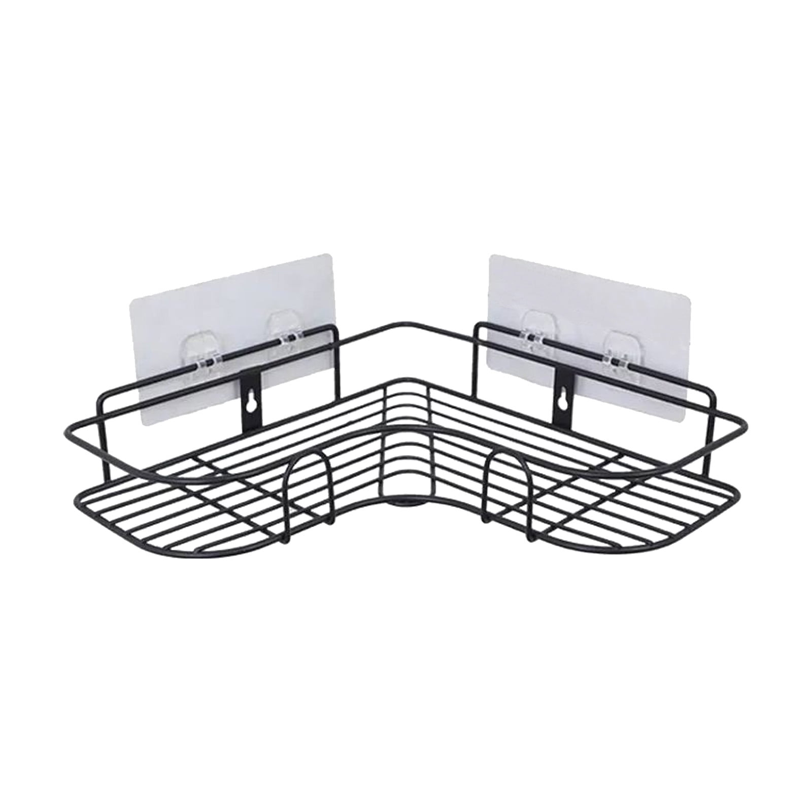 Adhesive Shower Corner Shelf - Strong Wall Mounted Organizer Caddy Set ...