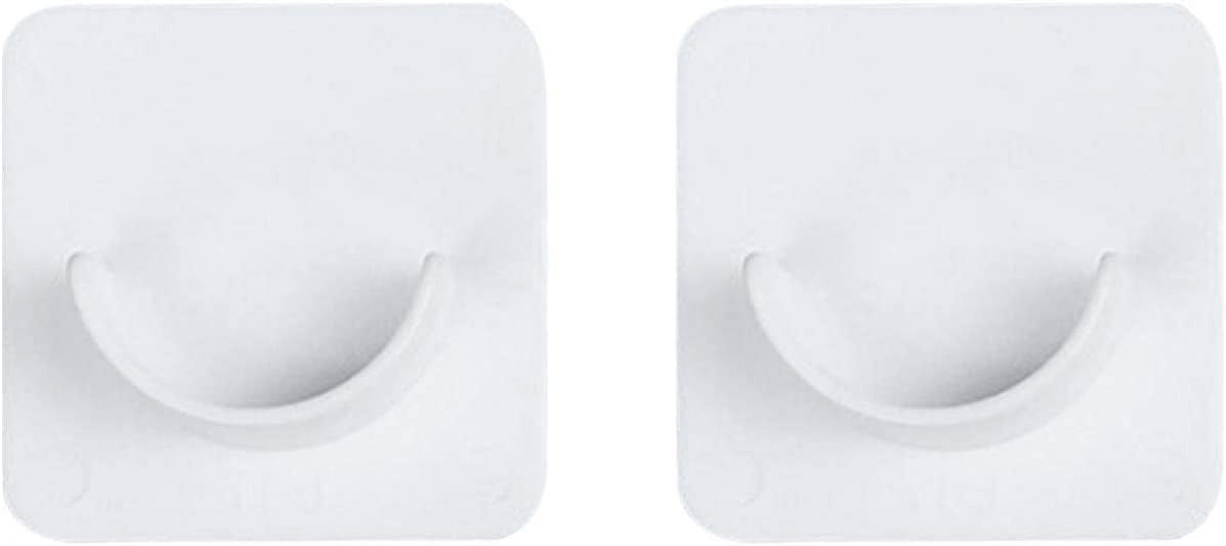 Adhesive Shower Curtain Rod Holder, Stick On Plastic No Drilling Shower ...