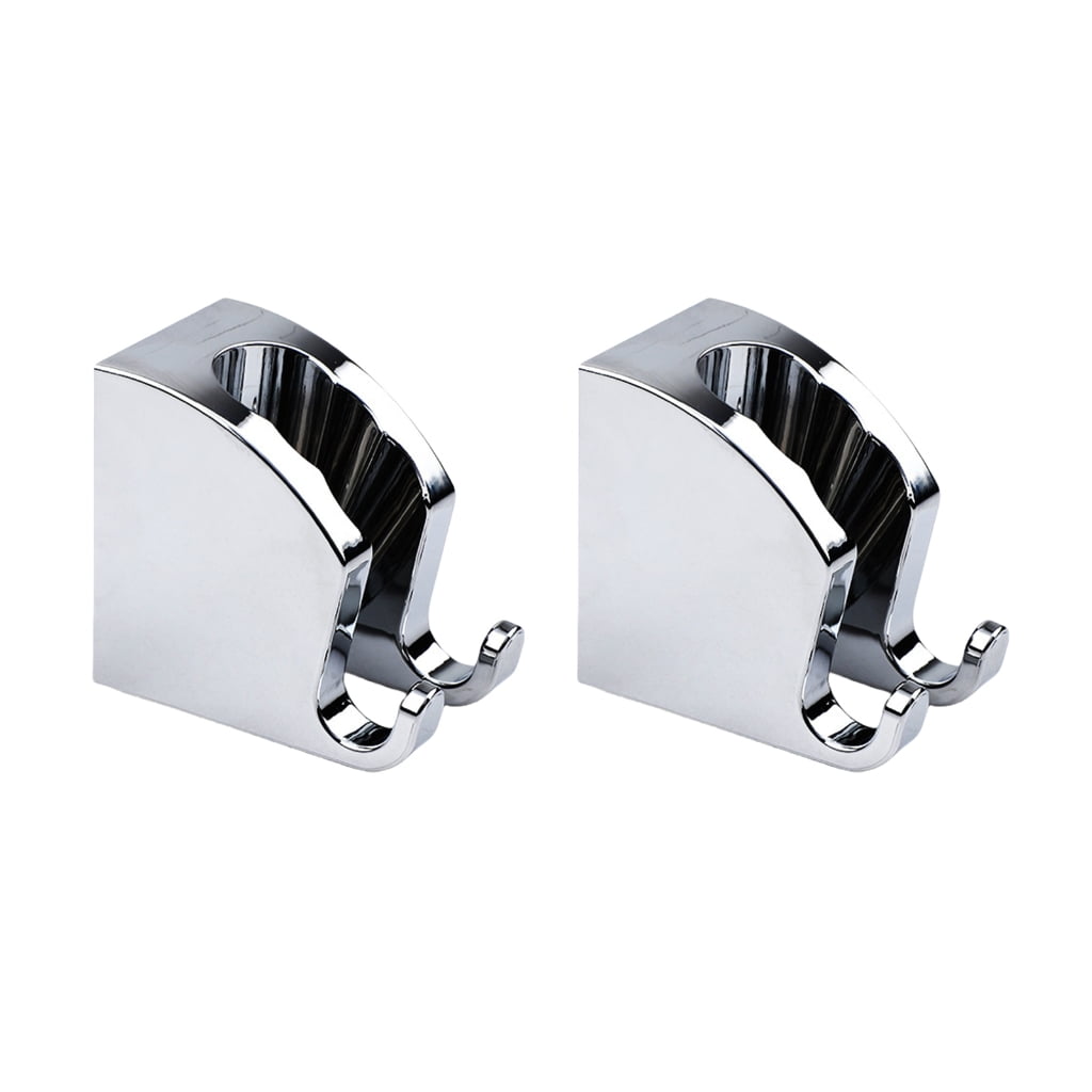 Adhesive Shower Head Brackets & Removable Shower Head Stand ABS Shower ...