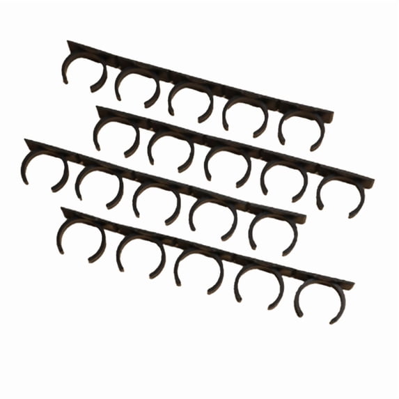 Adhesive Spice Clip Gripper Clips, Holds 20 Spice Jars, Black, Spice ...