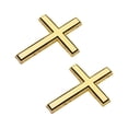 Adhesive Sticker Decal Crosses Metal Emblems Car Decoration Accessory ...