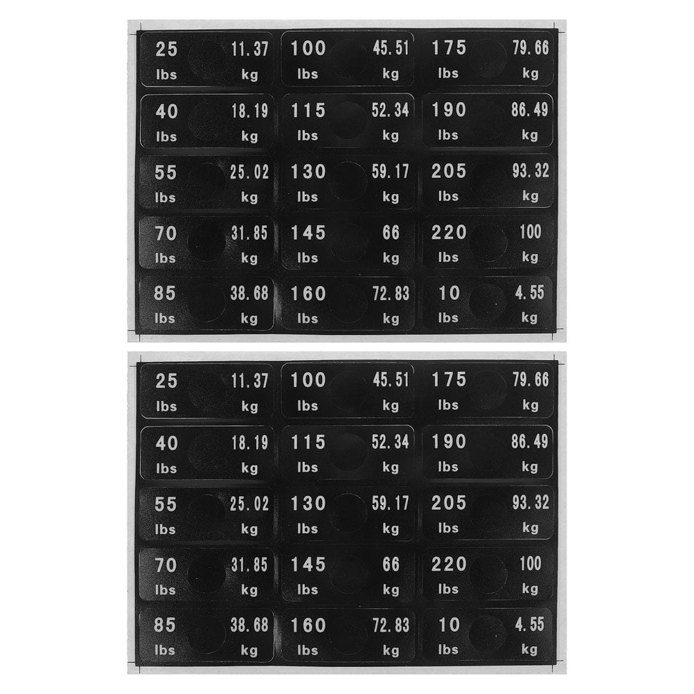 Adhesive Stickers,2 Sets Weight Sticker Labels Weight Stack Labels ...