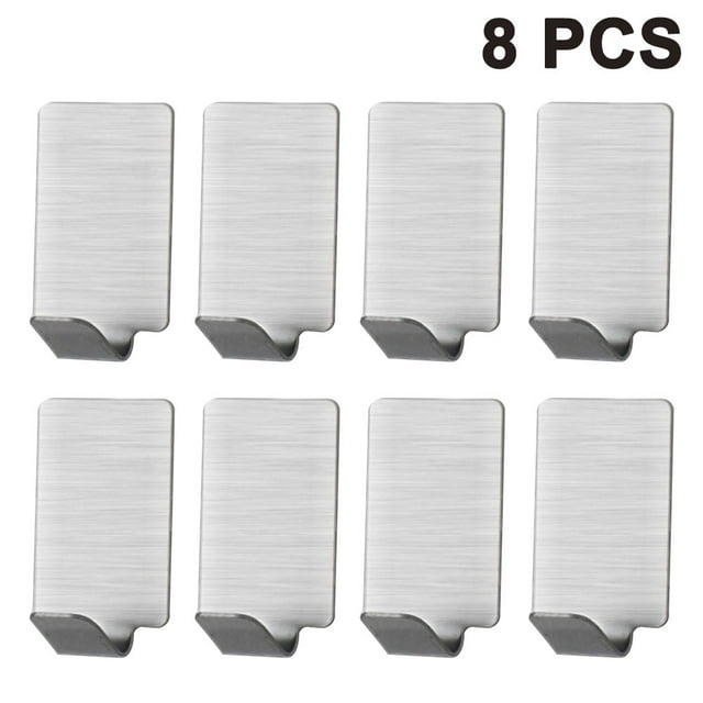 Adhesive Sticky Hooks for Hanging Heavy Duty Hangers Without Nails ...