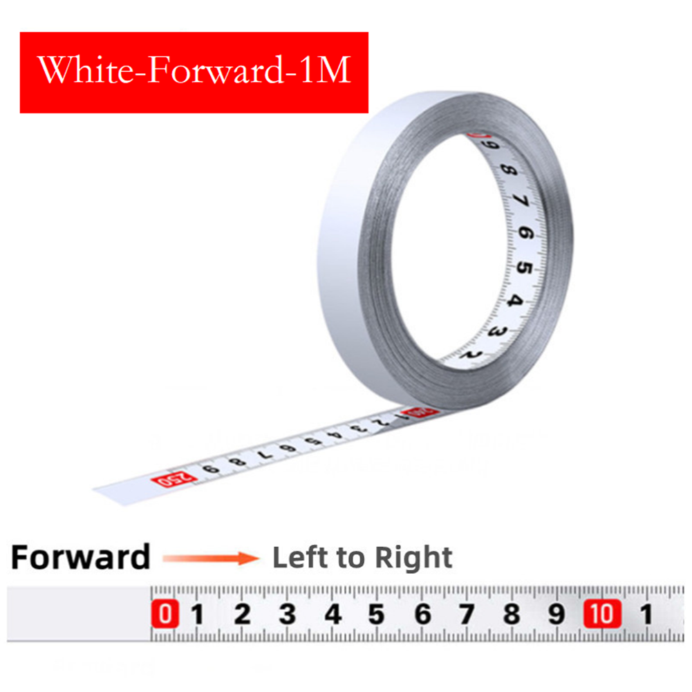 Adhesive Tape Measure Stainless Steel Workbench Ruler With Adhesive ...