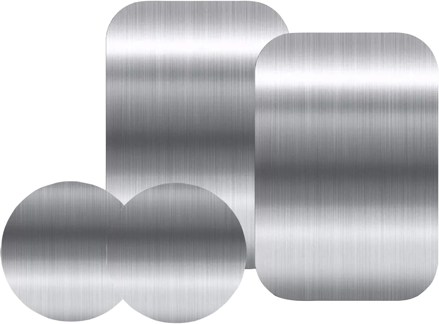 Adhesive Thin Metal Plates(Compatible with Magnetic Mounts),4 Piece ...