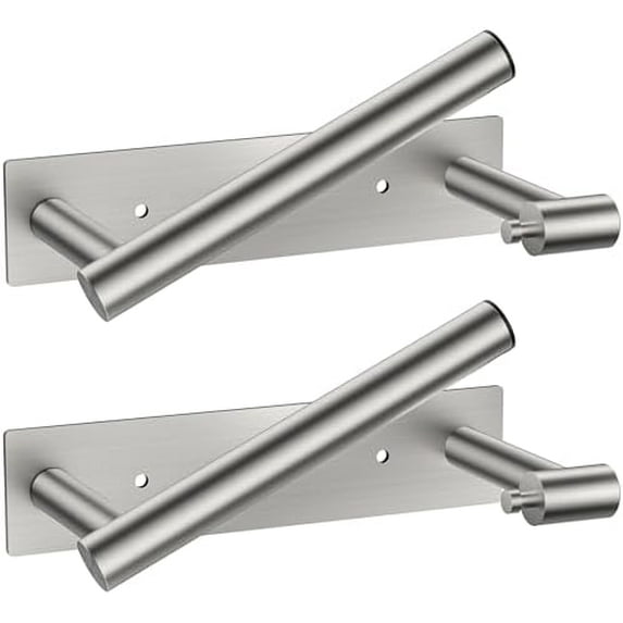 Adhesive Toilet Paper Holder Brushed Nickel, Self Adhesive or Wall ...