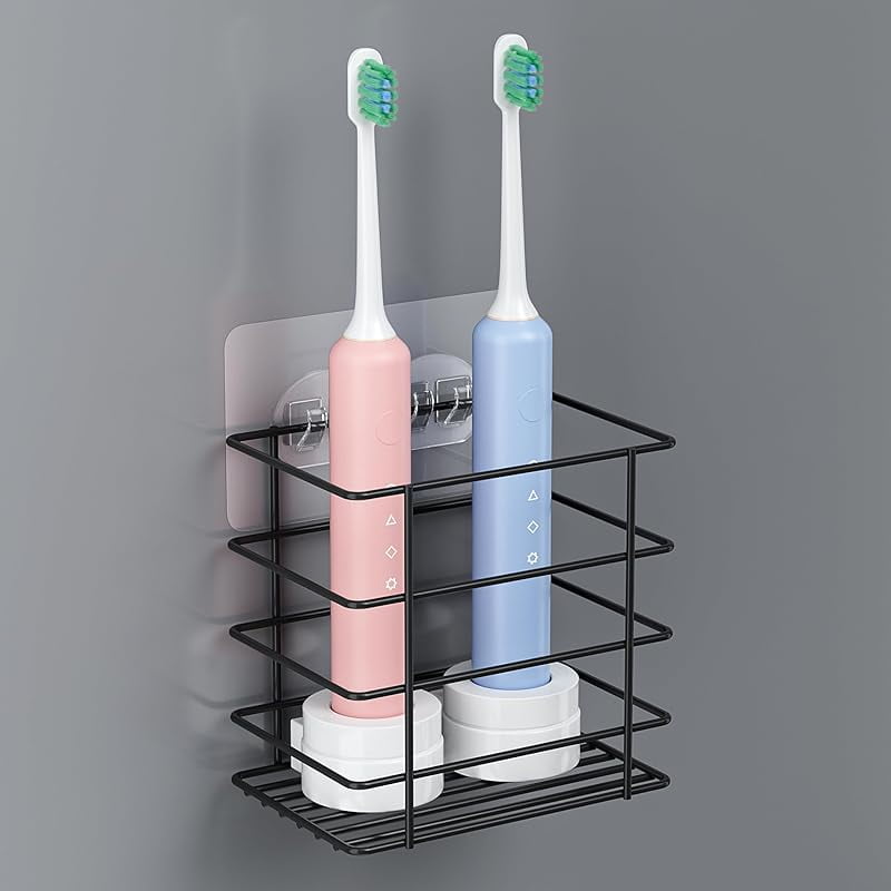 Adhesive Toothbrush Holder Wall Mounted, Suction Cup Toothpaste ...