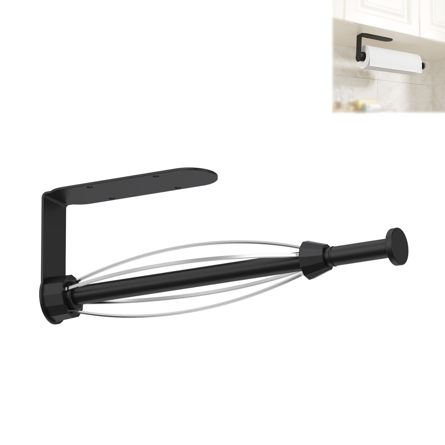 Adhesive Under Cabinet Paper Towel Holder Stainless Steel Wall Mount No ...