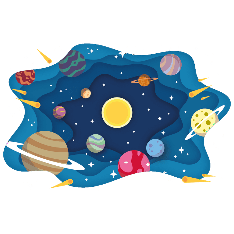 solar system decal