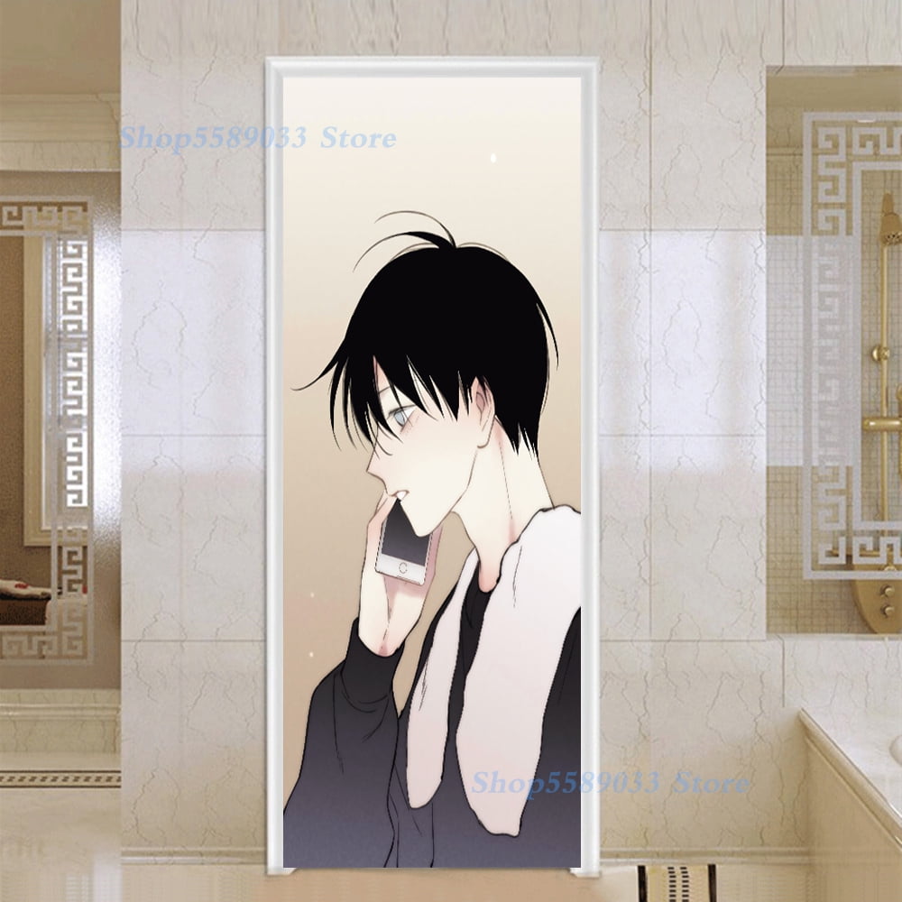 Adhesive Vinyl Door Stickers Full Cover Film Door Decoration Home ...