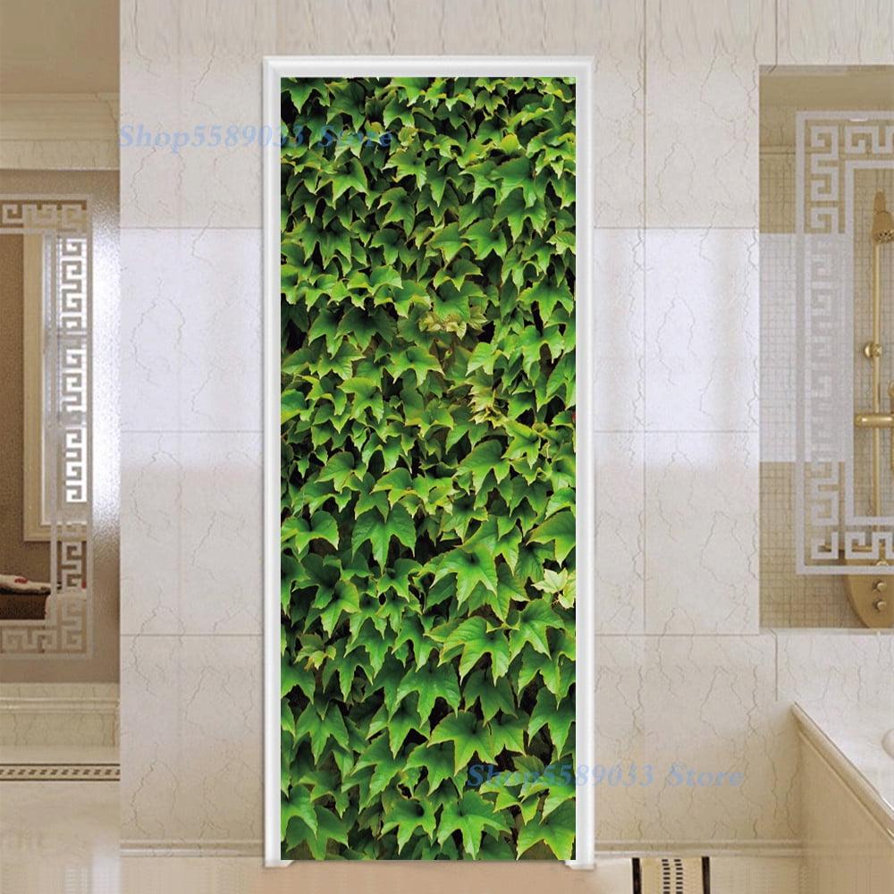 Adhesive Vinyl Door Stickers Full Cover Film Door Decoration Home ...