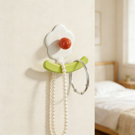 Adhesive Wall Hooks, No Drill Peel and Stick Towel Hooks for Bathroom ...