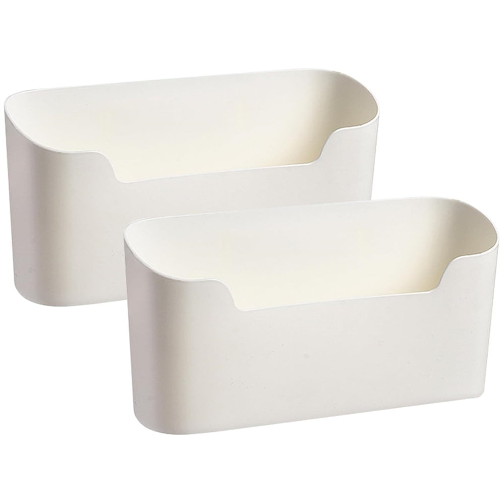 Adhesive Wall Mount Storage Box,Plastic Cabinet Door Organizer,Under ...