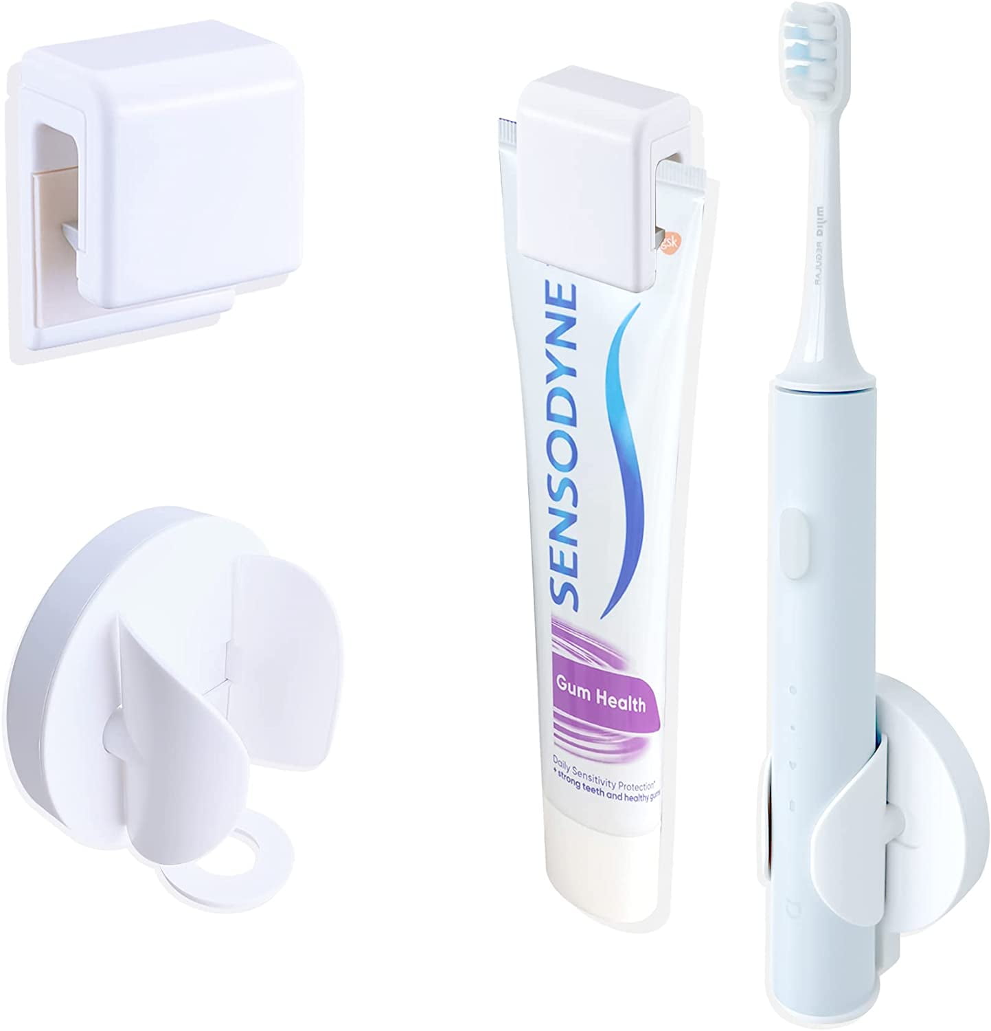 Adhesive Wall Mounted Dry Keeping Toothpaste and Gravity Electric ...