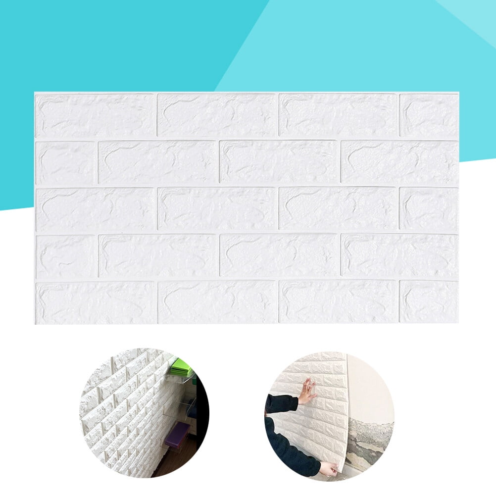 Amosfun peel and stick wallpaper tiles Brick Wallpaper XPE Foam Noise ...