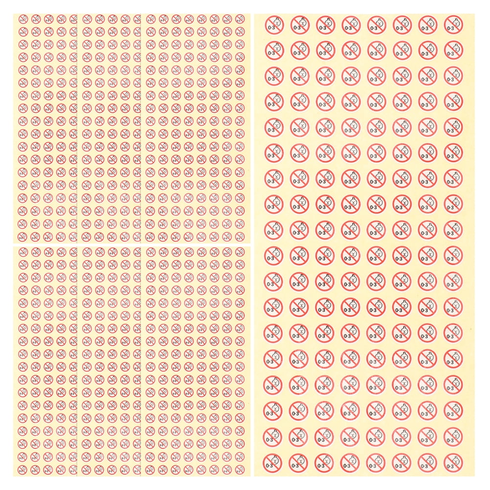 Adhesive Warning Decals,500Pcs Safety Stickers for Home Child Safety 0 ...
