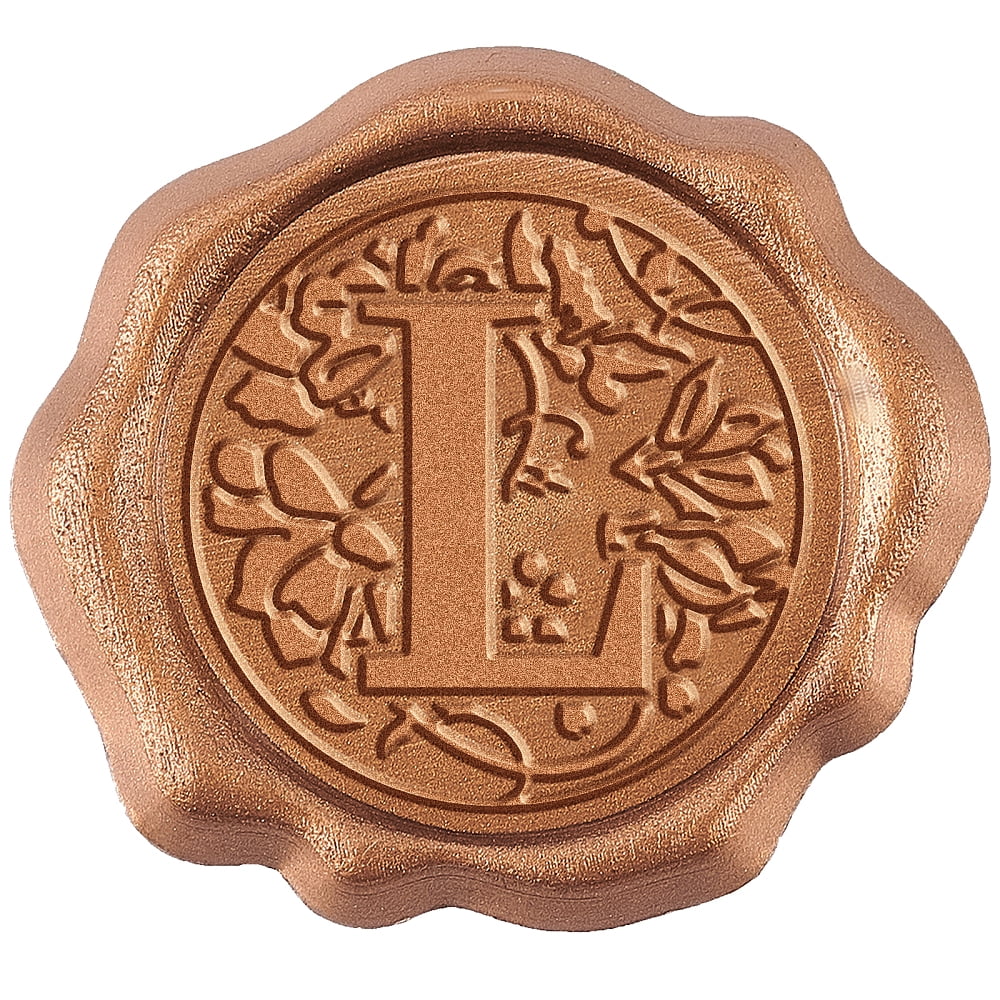 Adhesive Wax Seal Stickers Initial 25Pk Floral Self- Adhesive Wax Seals ...