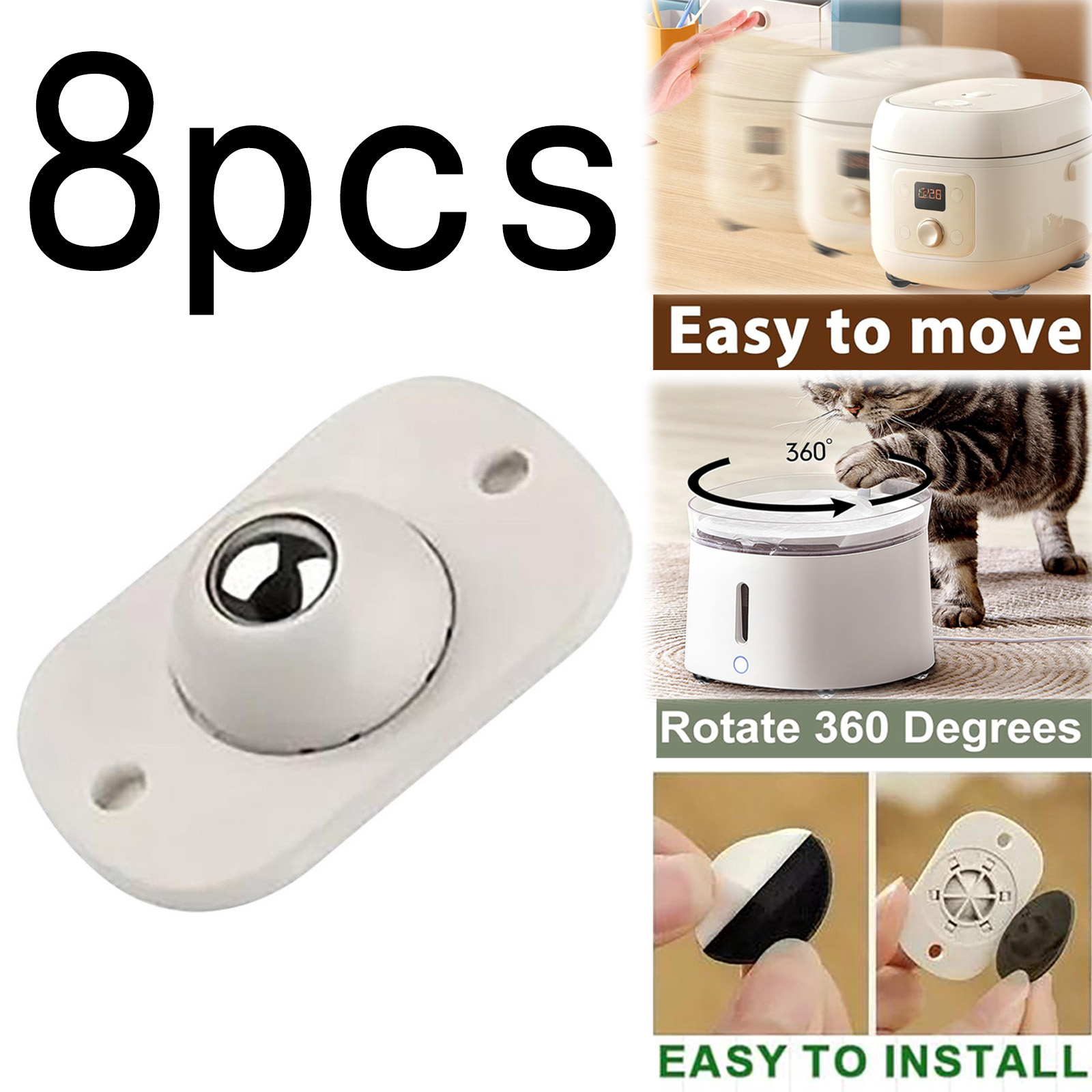 Adhesive Wheels,Adhesive Caster Wheels,Stick On Wheels,Mini Wheels,Self ...