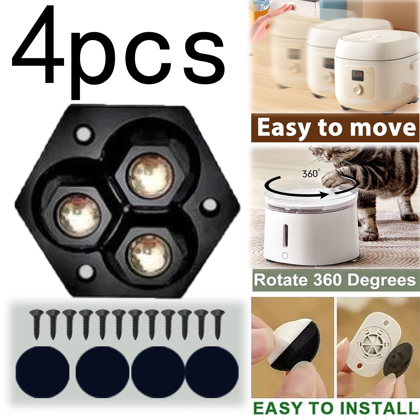 Adhesive Wheels,Adhesive Caster Wheels,Stick On Wheels,Mini Wheels,Self ...