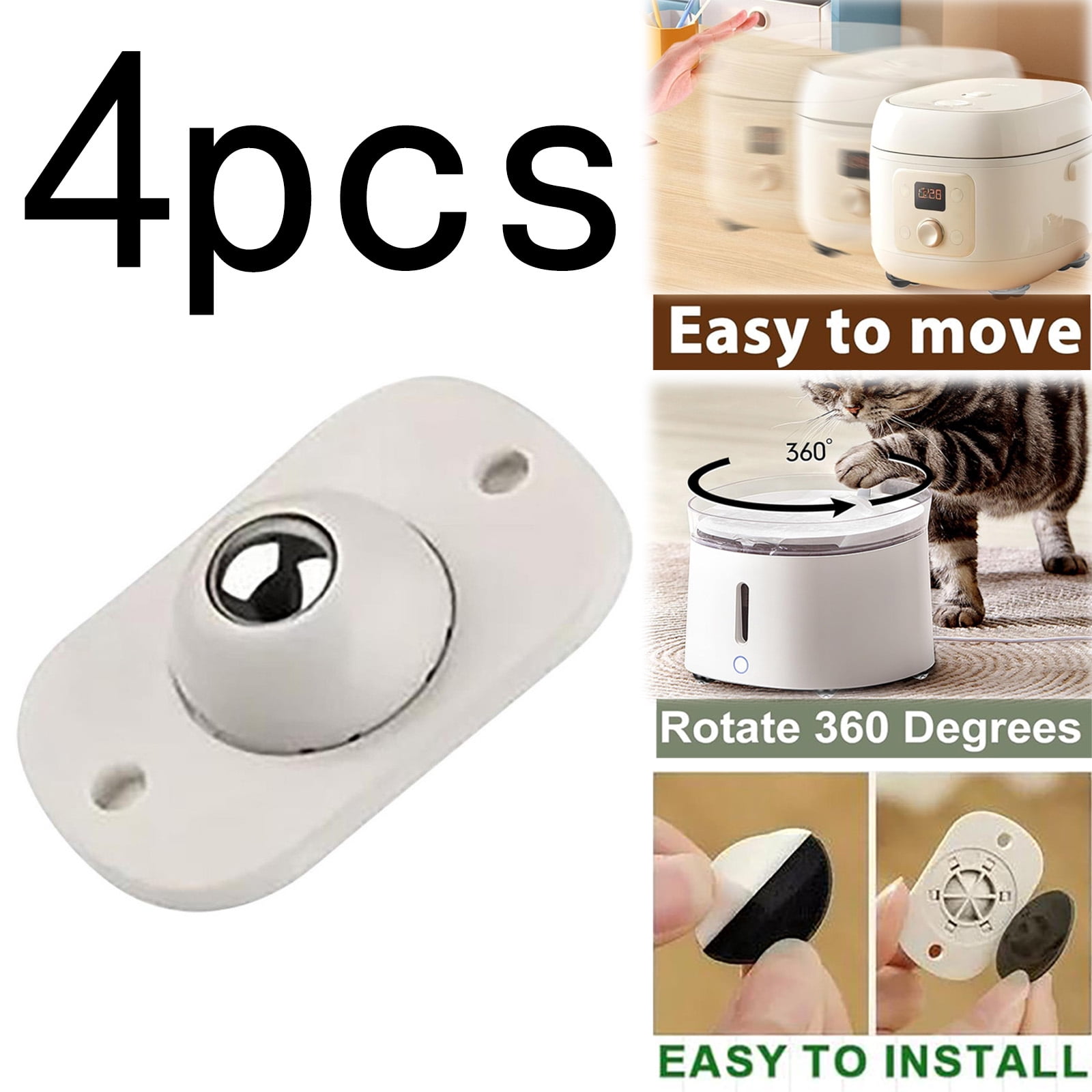 Adhesive Wheels,Adhesive Caster Wheels,Stick On Wheels,Mini Wheels,Self ...