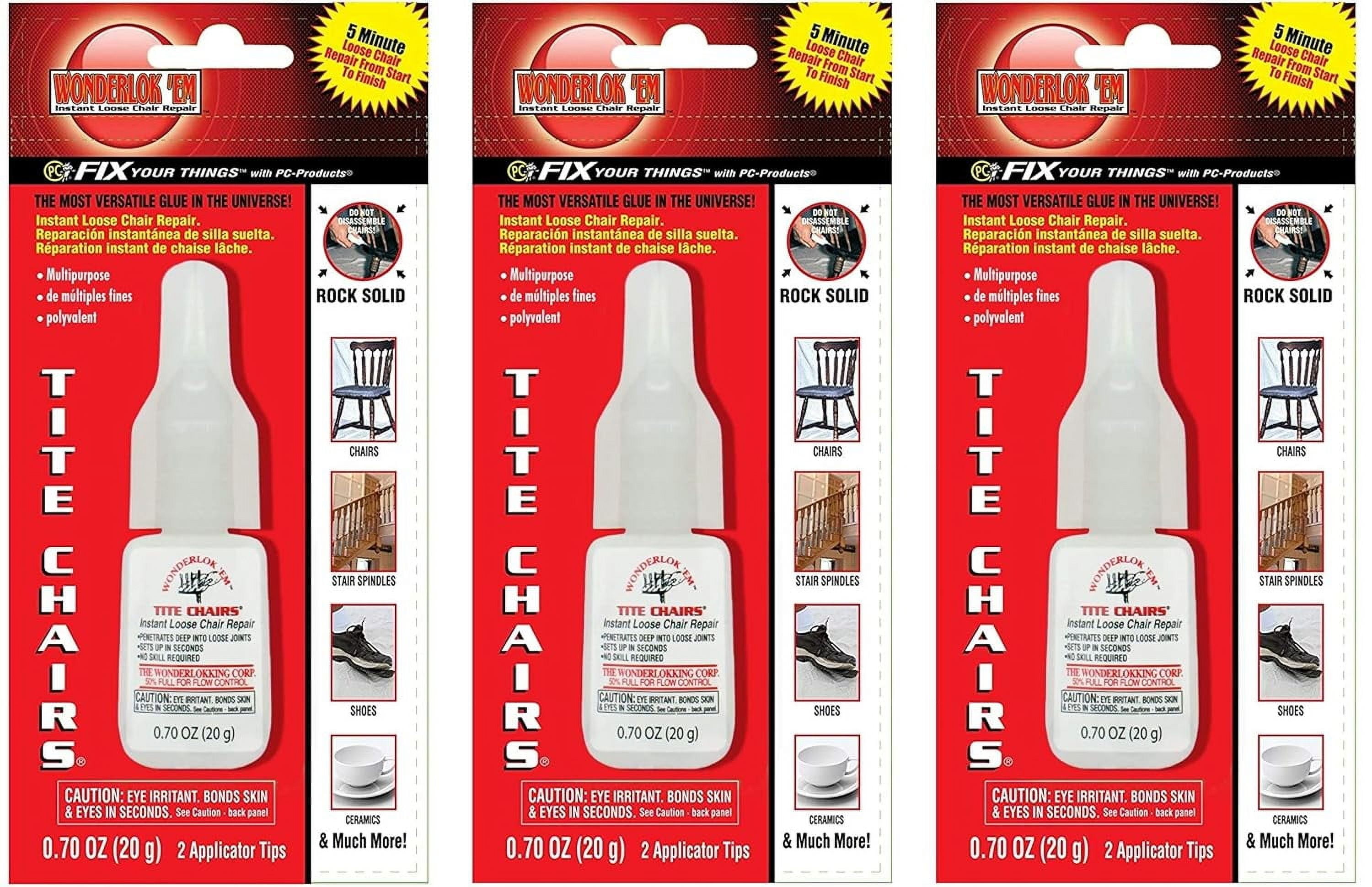Adhesive for Chair Joint and Furniture Repair, 20 Gram (Set of 3 ...