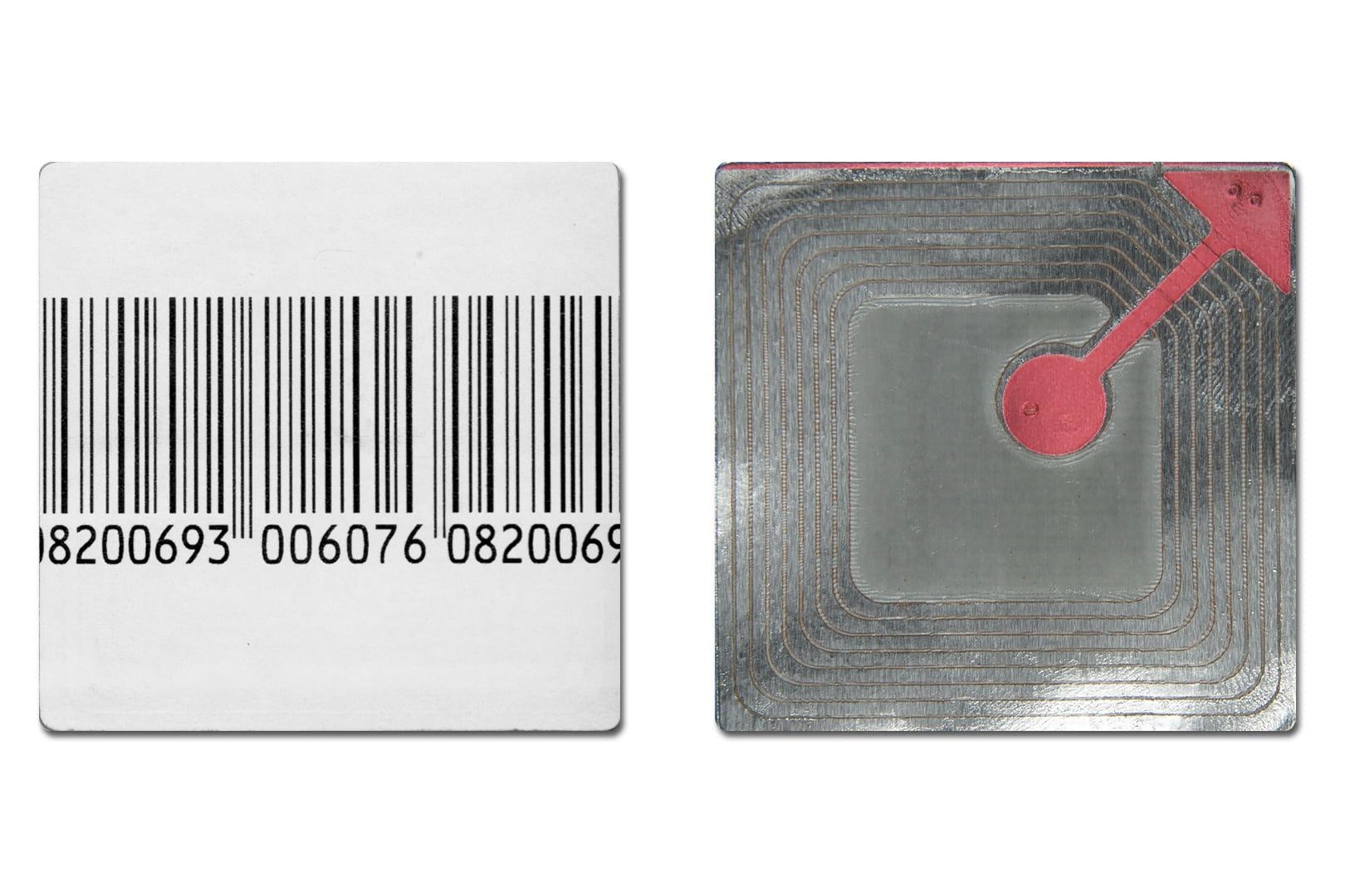 Adhesive labels with simulated barcodes for EAS retail anti-theft ...