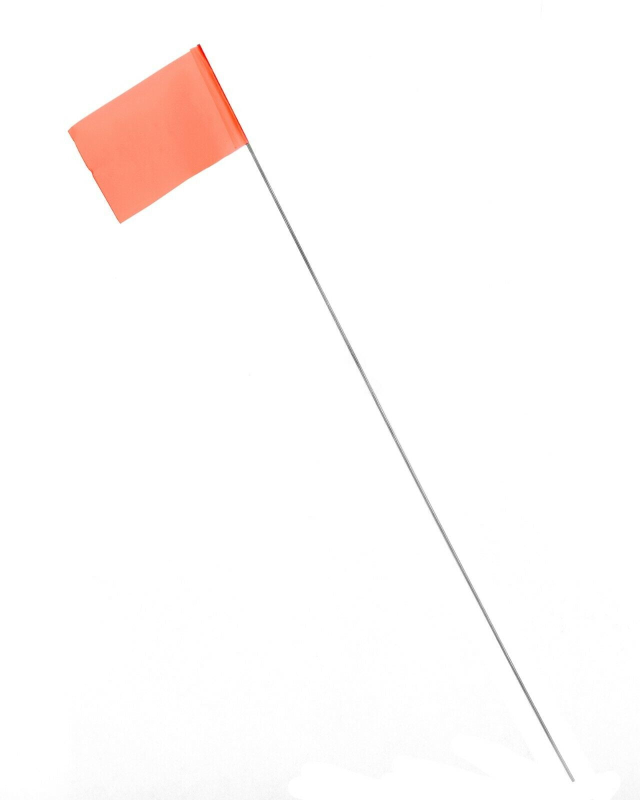 AdiPro 2 in. x 15 in. Orange Stake Flags (100-Pack) - Walmart.com