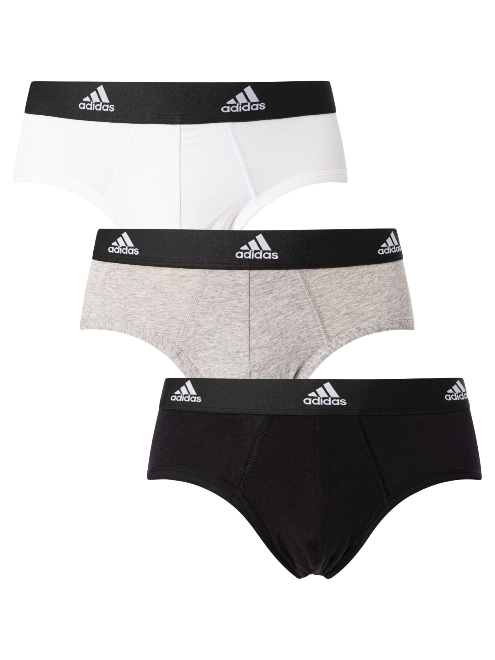 Adidas 3 Pack Active Flex Briefs, Multicoloured - Walmart.com