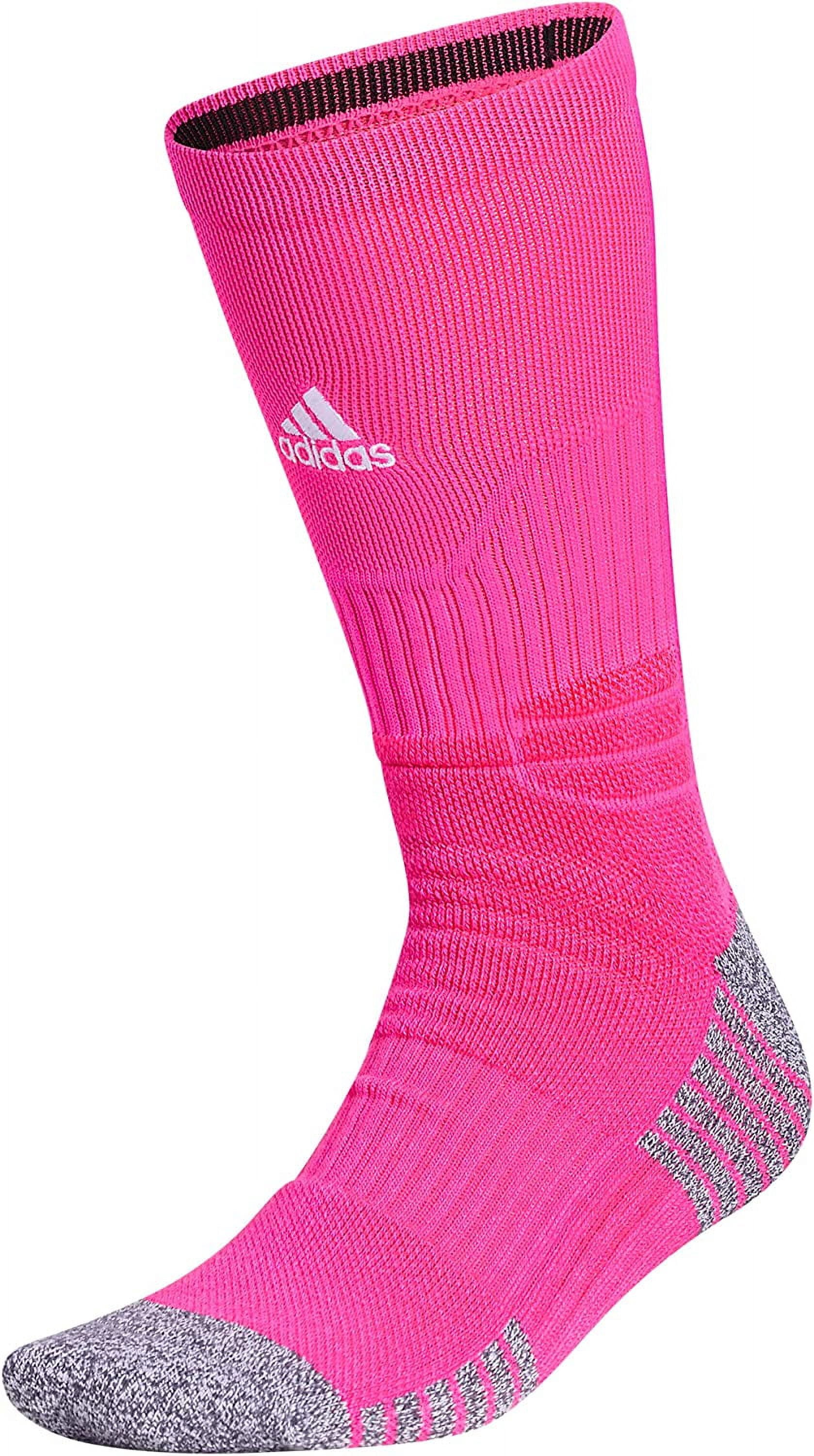 Adidas 5-Star Team Cushioned Crew (Shock Pink/White,Unisex,L) - Walmart.com
