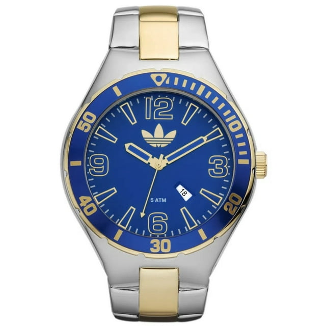 Adidas ADH2740 Men's Oversized Analog Watch Two-Tone Stainless Steel ...
