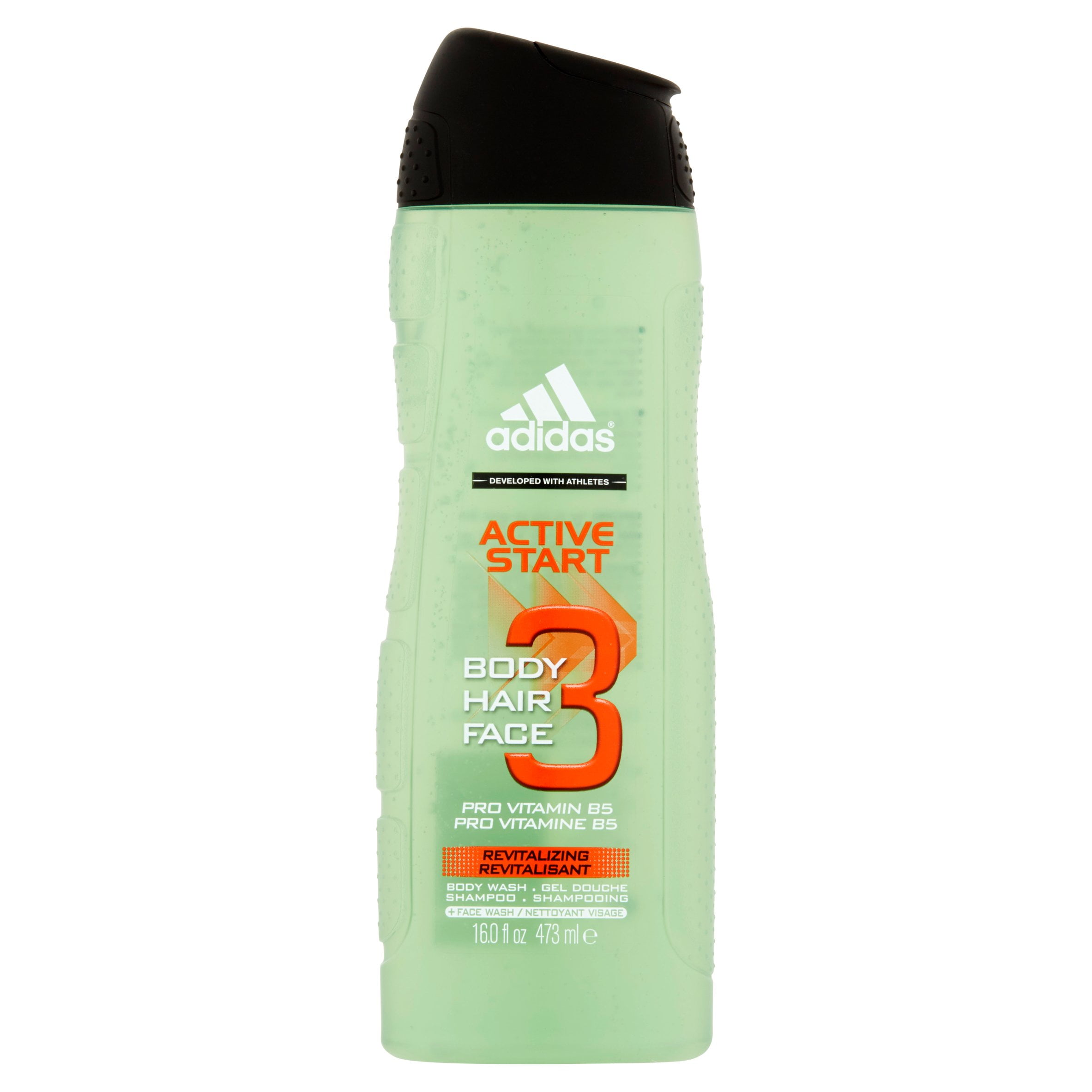 Adidas Active Start 3-in-1 Body Wash for Men, 16 fl oz - Walmart.com