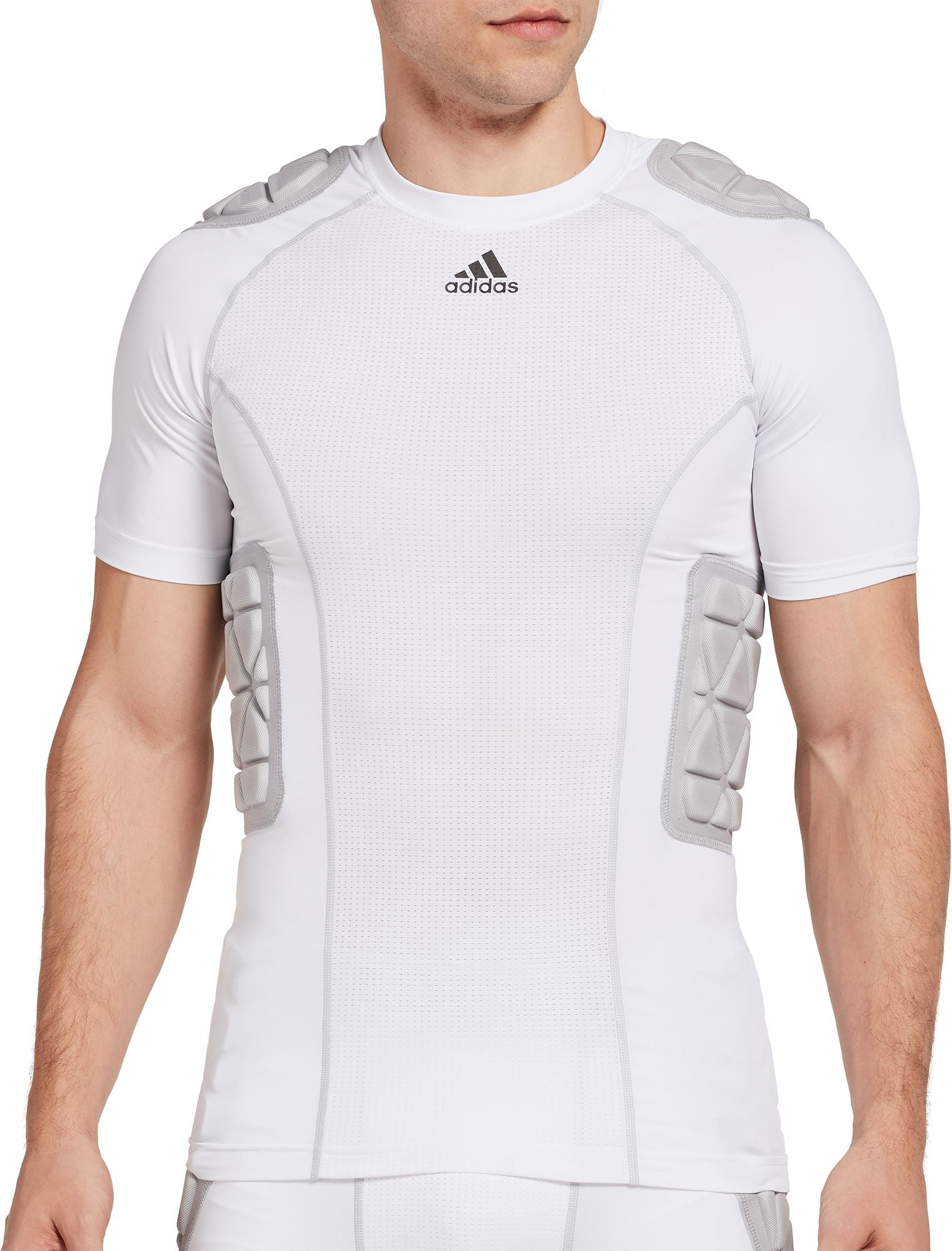 Adidas Adult Techfit Padded Football Shirt (White, XL) - Walmart.com