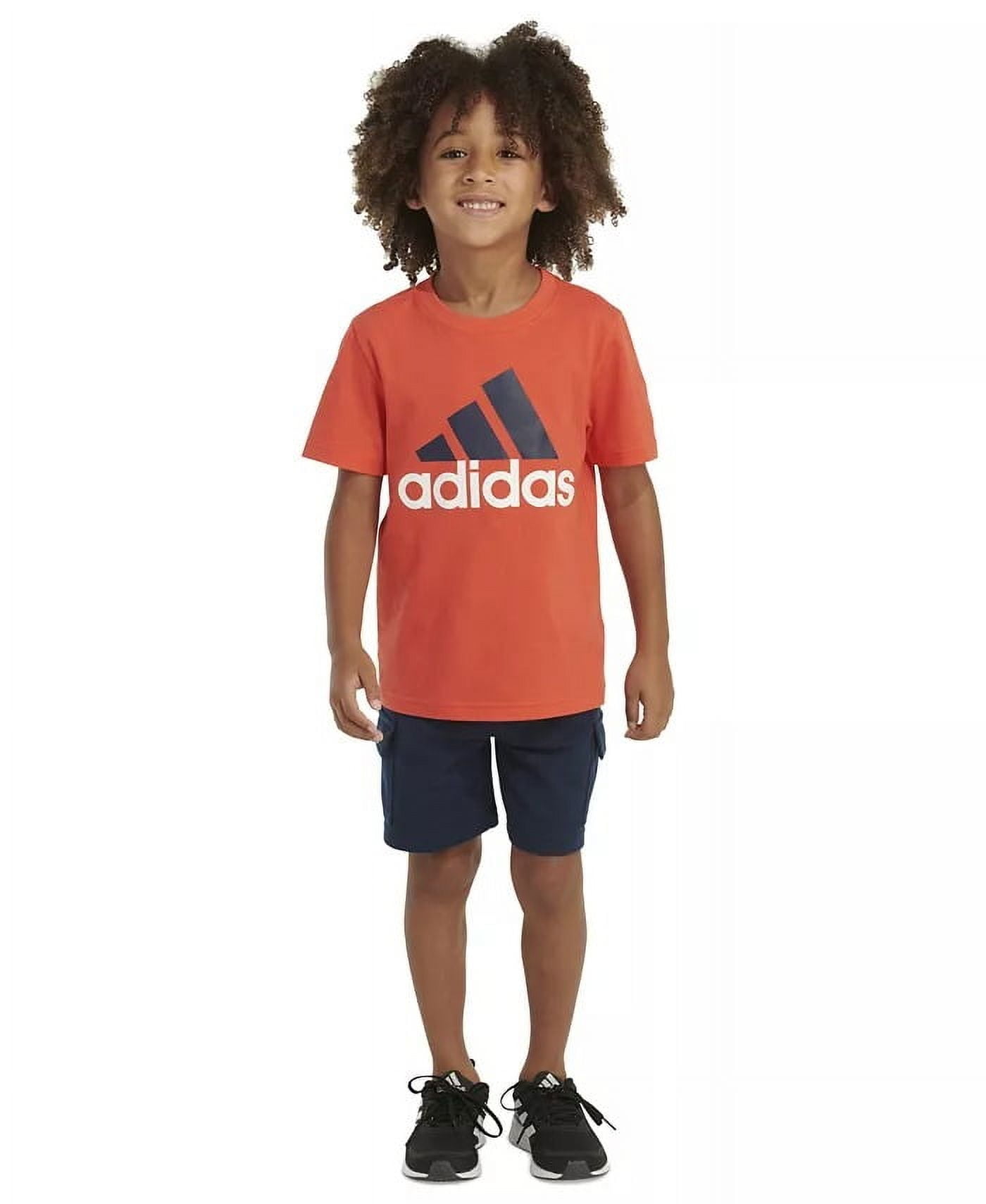 Adidas BRIGHT RED Toddler & Little Boys 2-Pc. Shorts Set, US 6 - Walmart.com