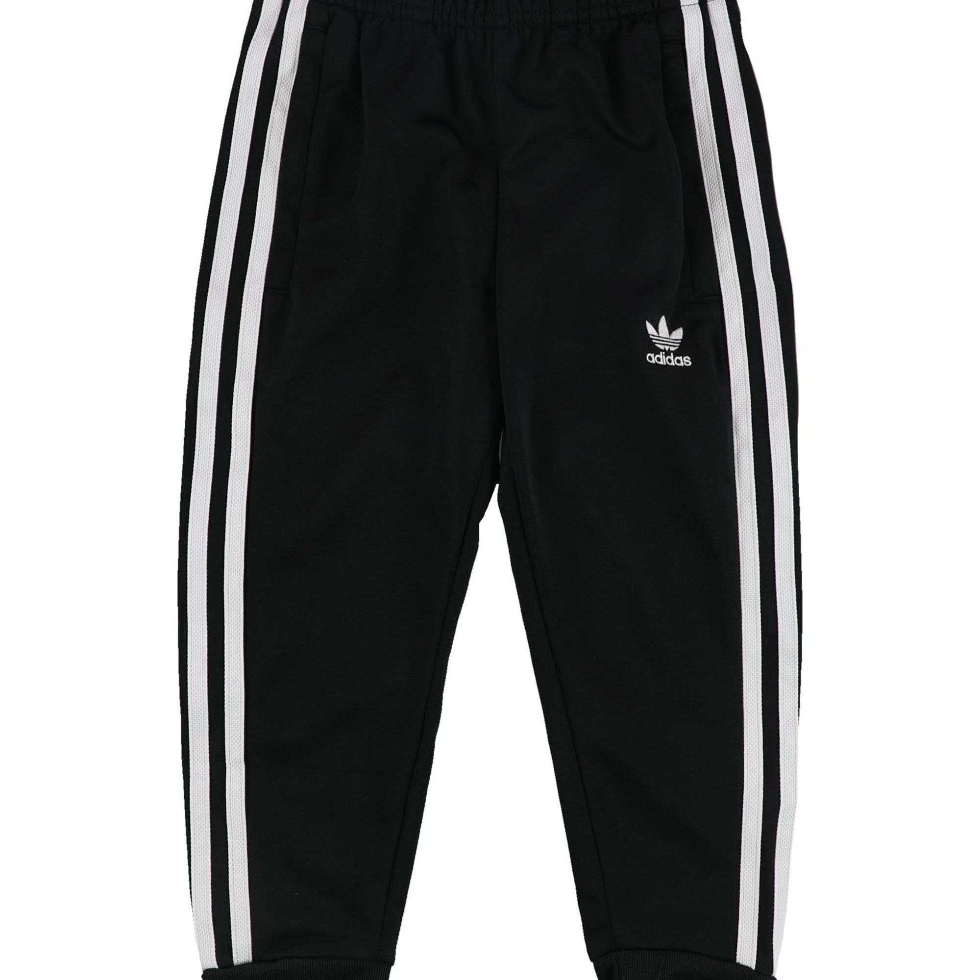 Adidas Boys Three Stripe Athletic Track Pants, Black, Little Kids (4-7 ...