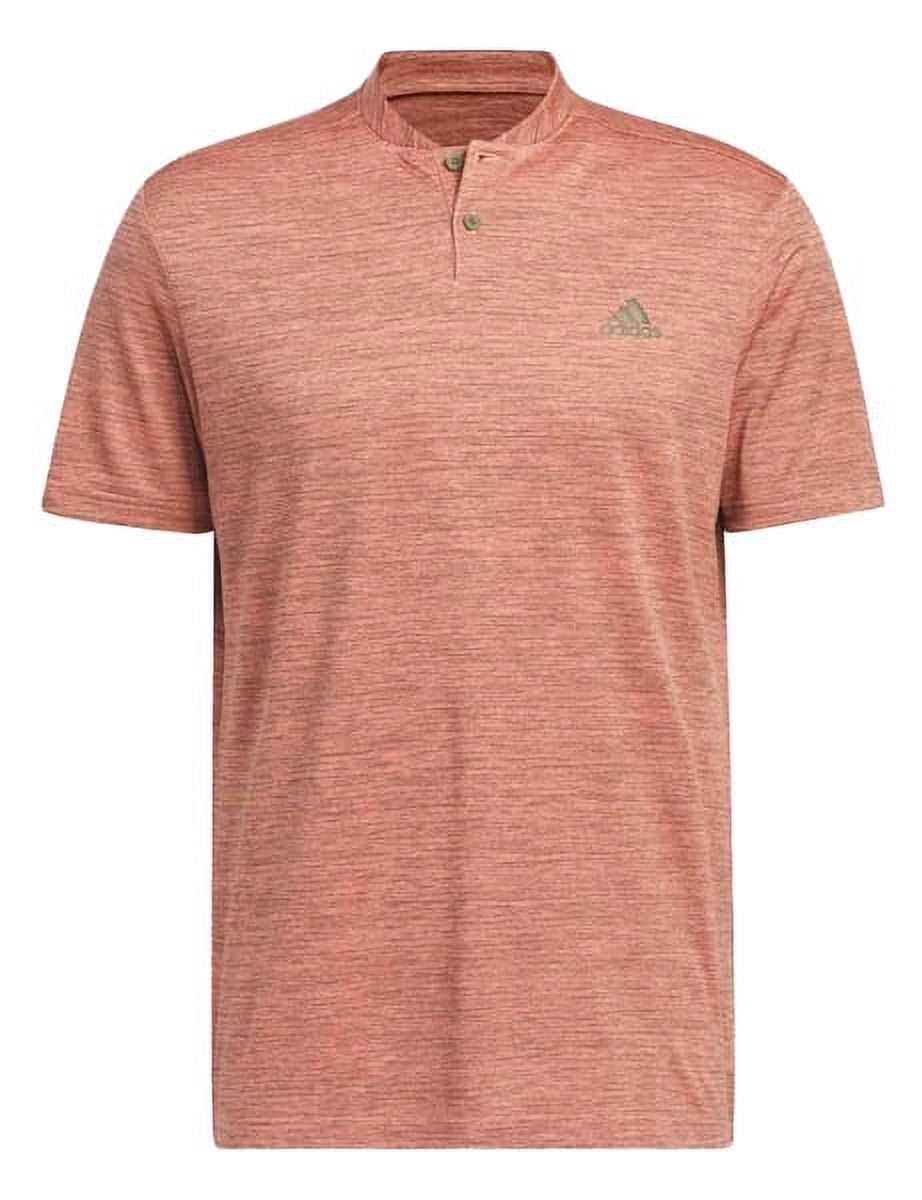 Adidas Golf Textured Stripe Polo Olive Strata/Coral Fusion XXL ...