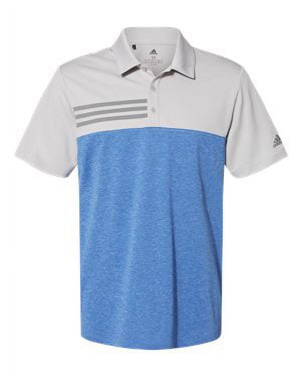 Adidas - Heathered Colorblocked 3-Stripes Polo - A508 - Walmart.com