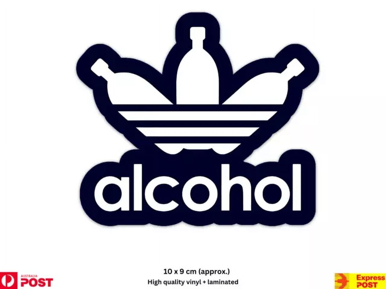 Adidas Laptop Alcohol Hilarious Sticker Phone Decal Water Bottle ...