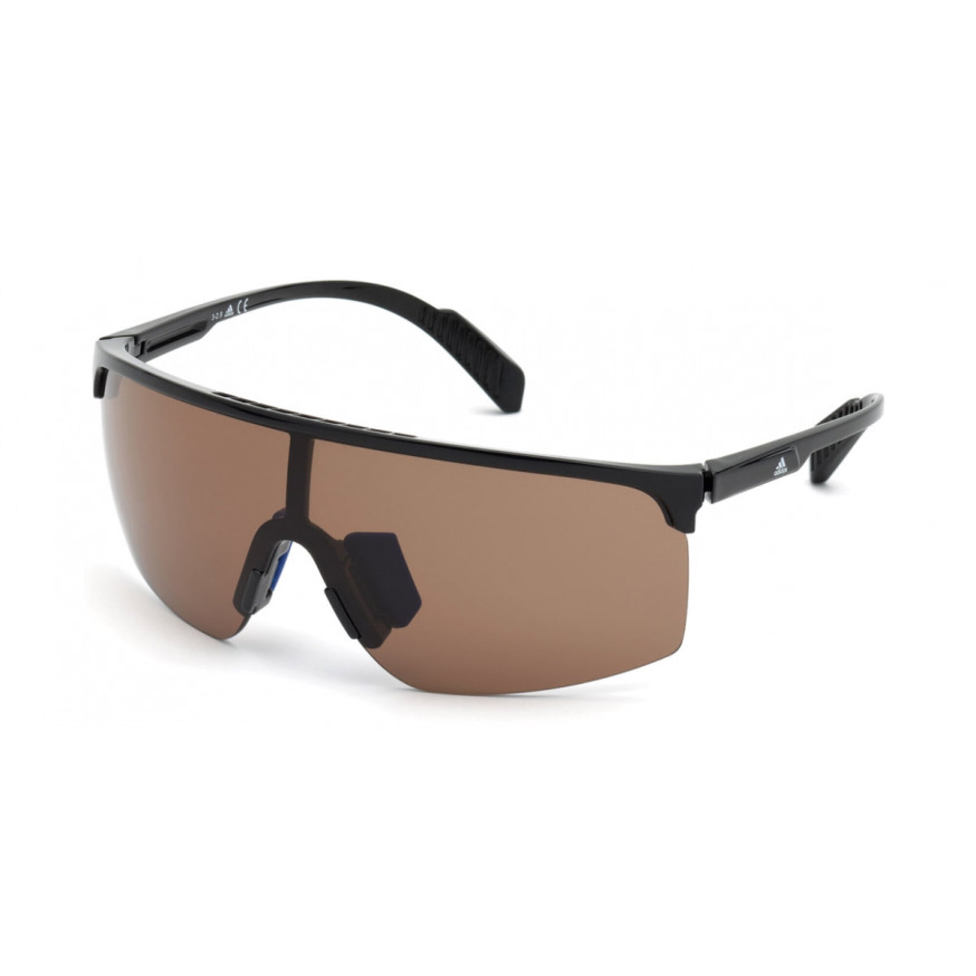 Adidas Men Sunglasses Sp0005 01E Black/Brown Mirrored Photochromic ...