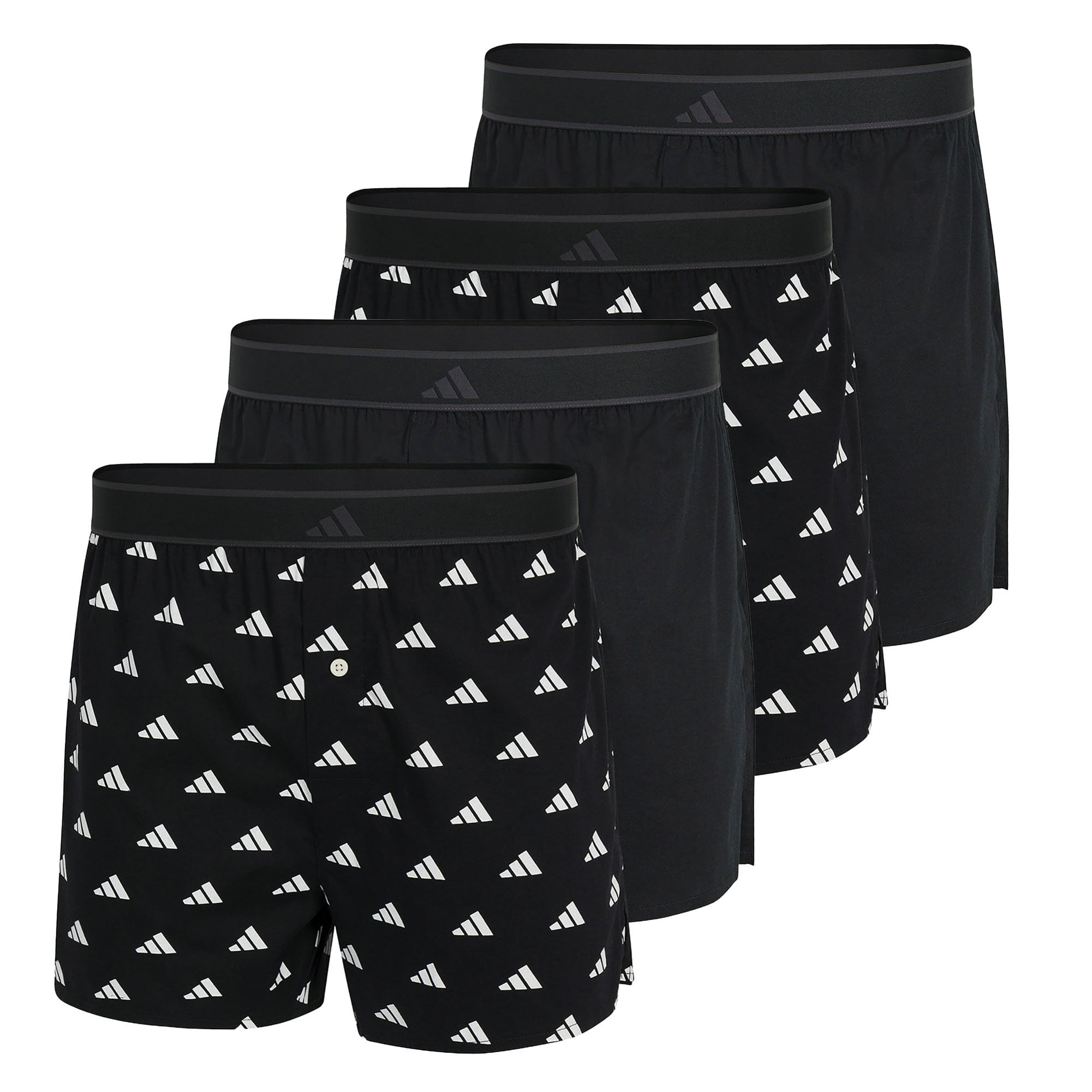 Adidas Men Web Boxer Shorts Cotton Multicoloured Xxl - Walmart.com