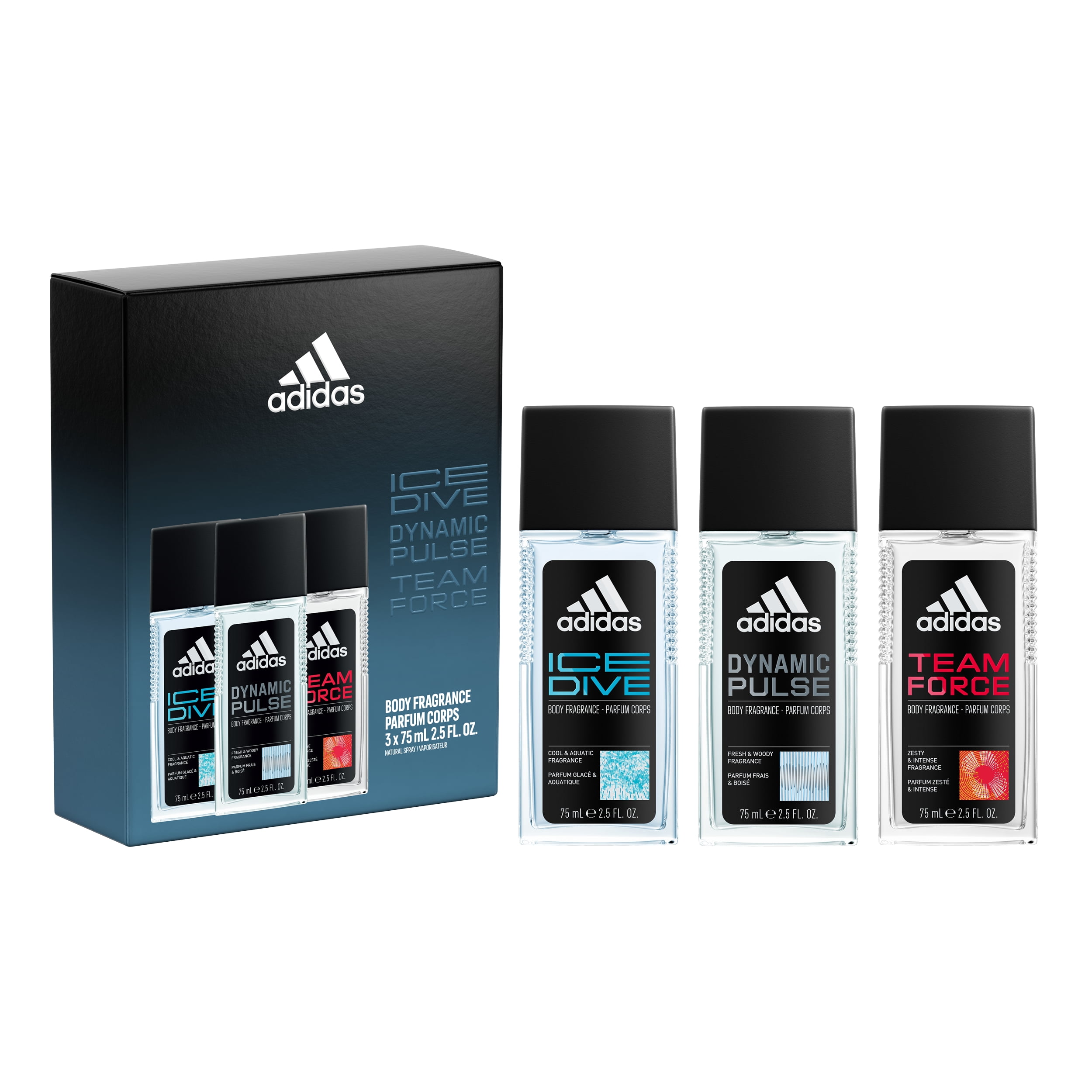 Brandclub - Adidas Men's 3-Pc. Body Fragrance Holiday Gift Set - Ice ...