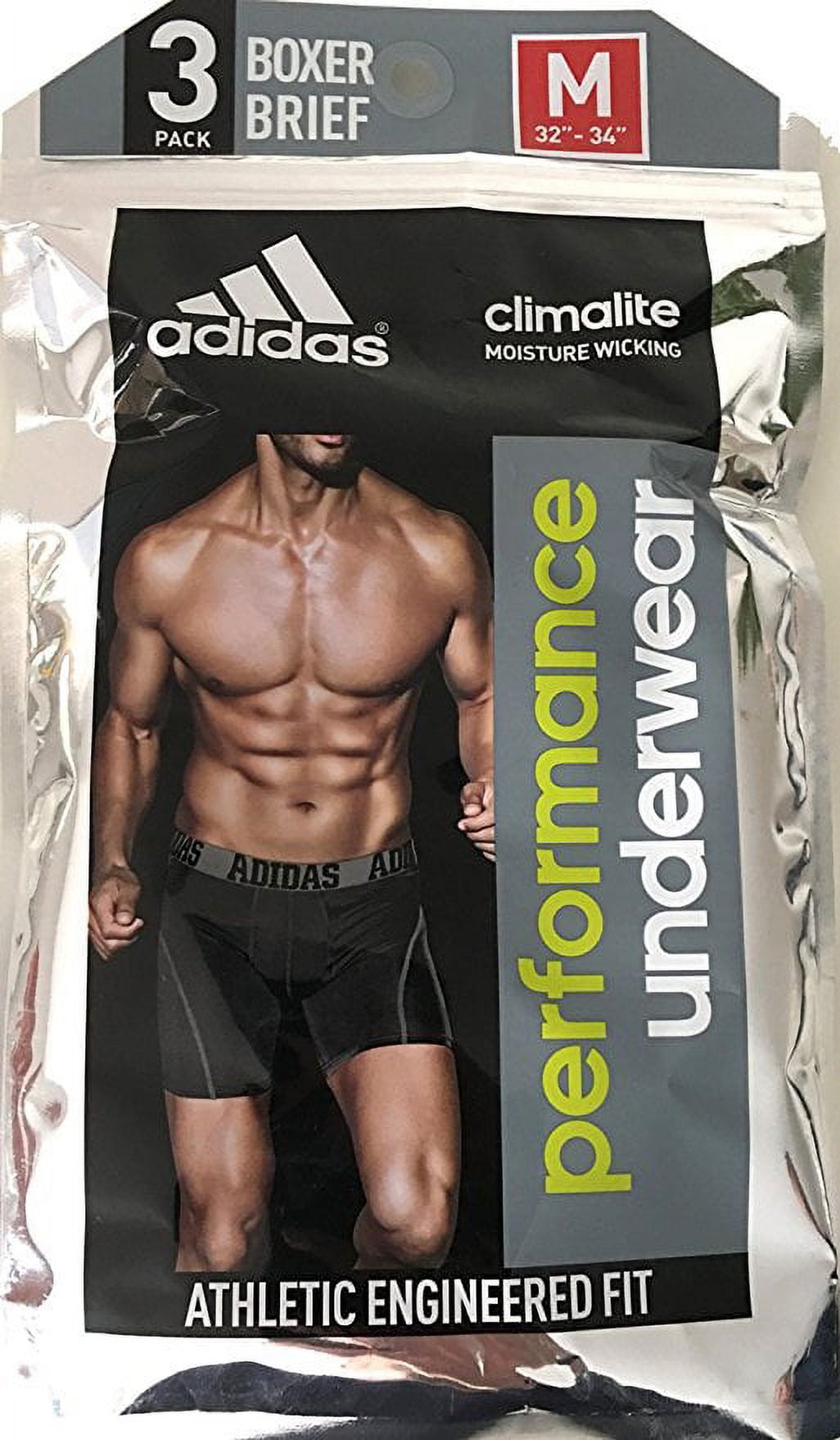 Adidas Men's Climalite Performance Boxer Briefs 3 Pack - Walmart.com