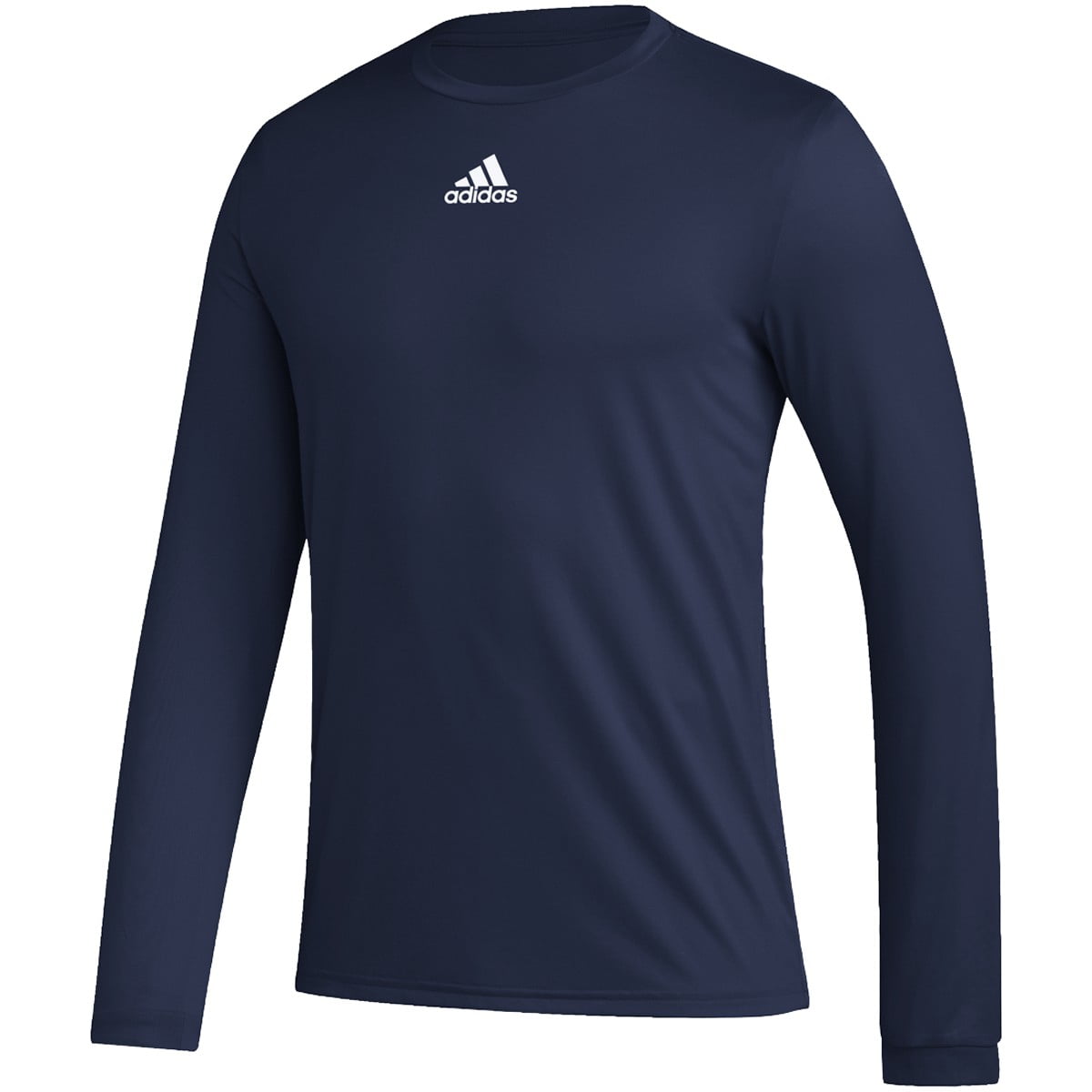 Adidas Men's Pregame Badge of Sport Long Sleeve Tee Navy | Navy | White M - Walmart.com