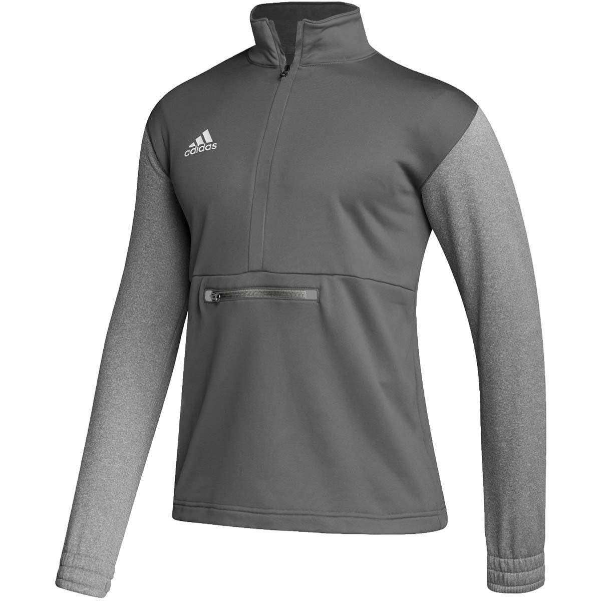 Adidas Men's Team Issue 1/4 Zip Pullover M Gray | Gray - Walmart.com