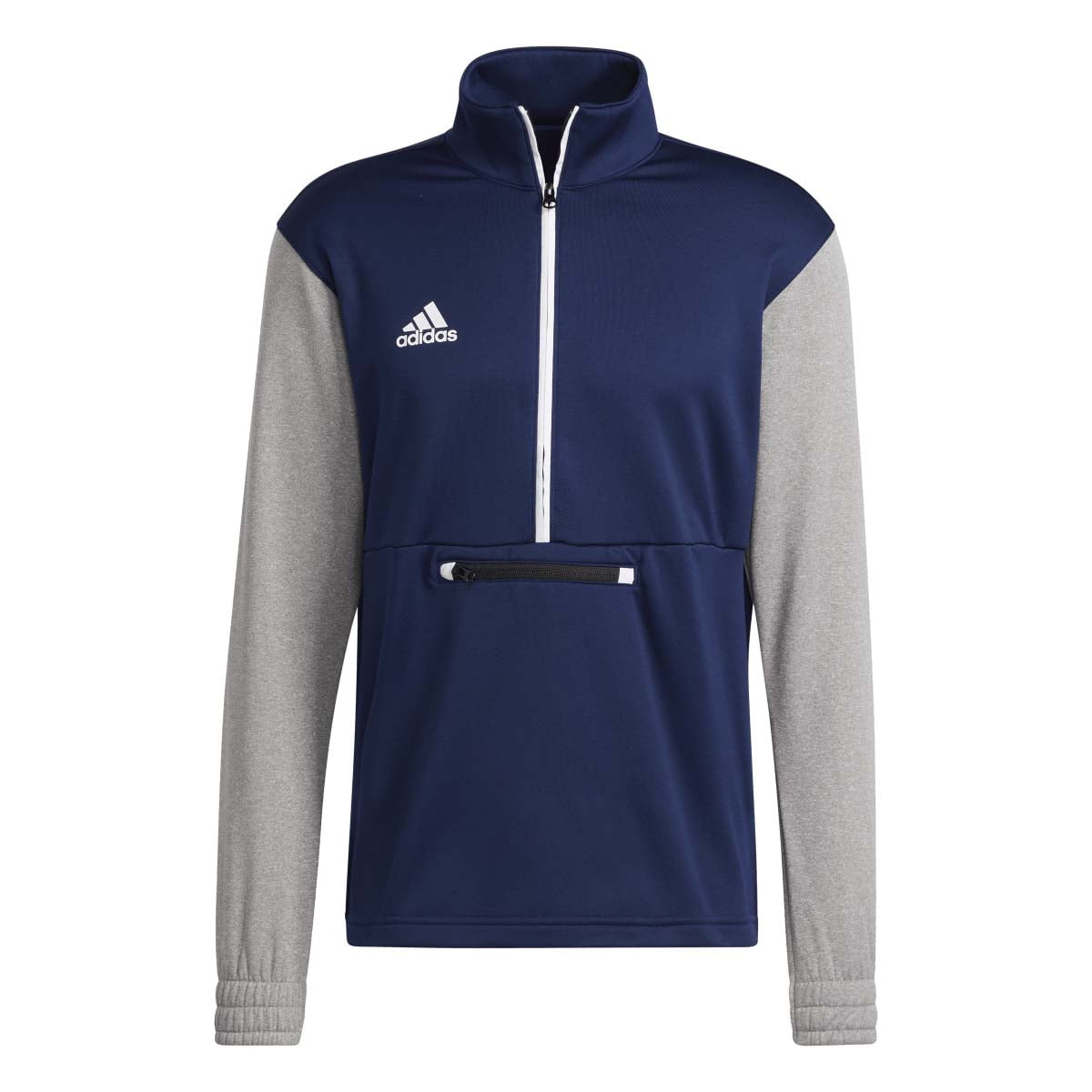 Adidas Men's Team Issue 1/4 Zip Pullover Navy | Gray L - Walmart.com