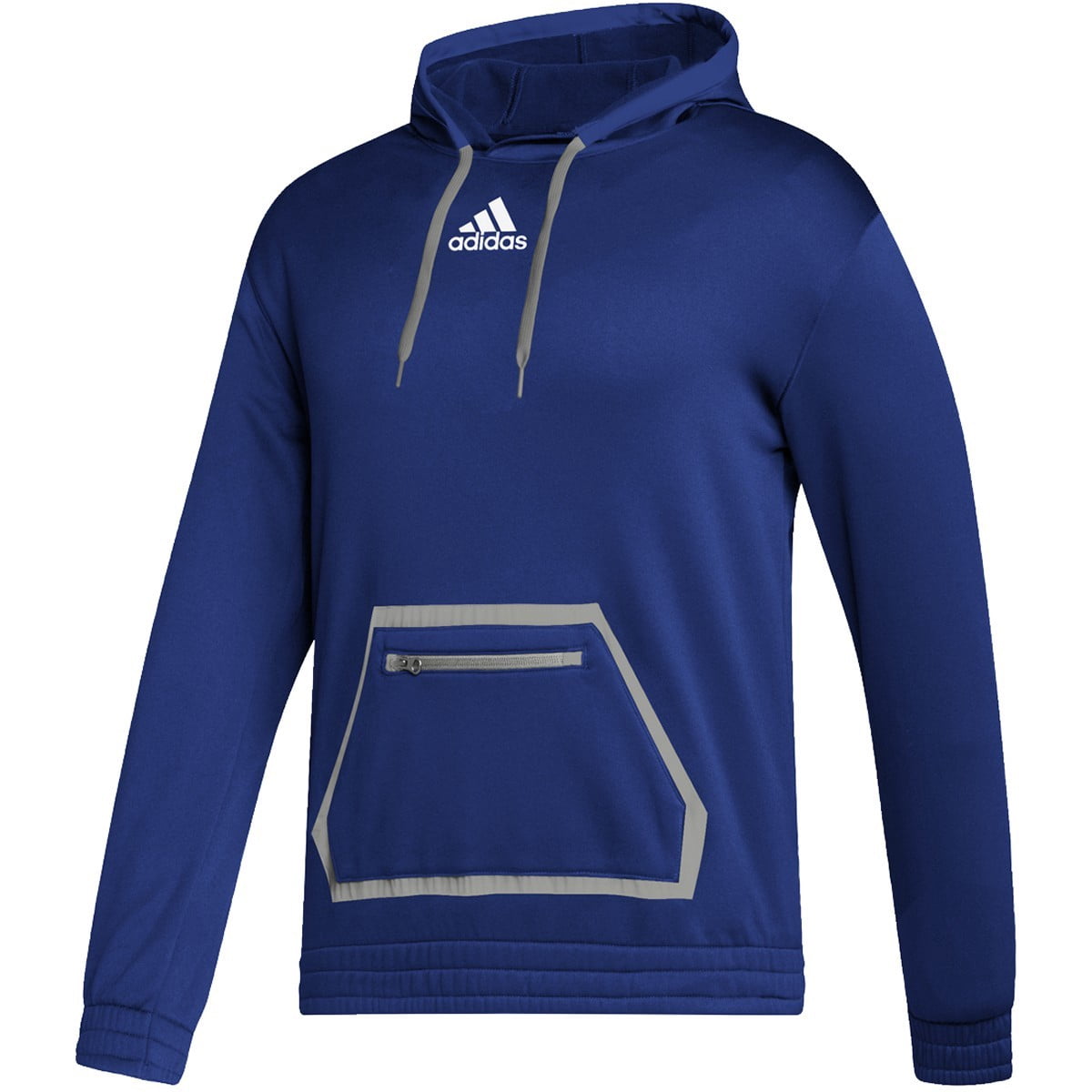 Adidas Men's Team Issue Pullover Hoodie M Royal | Gray - Walmart.com