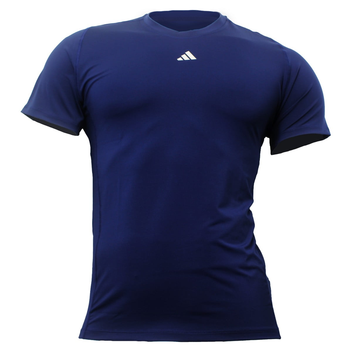 Adidas Men's TechFit Short Sleeve Tee Navy S - Walmart.com