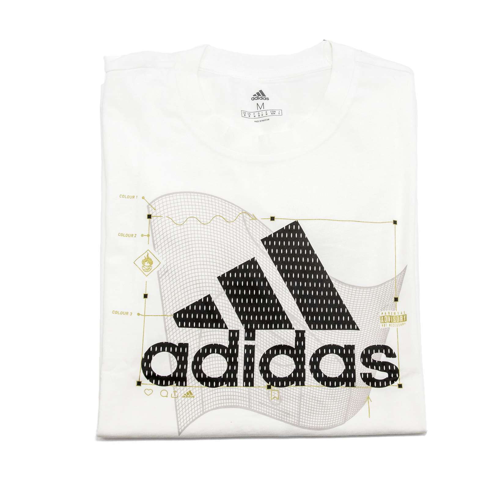 Adidas Men's Universal Badge Of Sport Basic Tee, White,M - US - Walmart.com