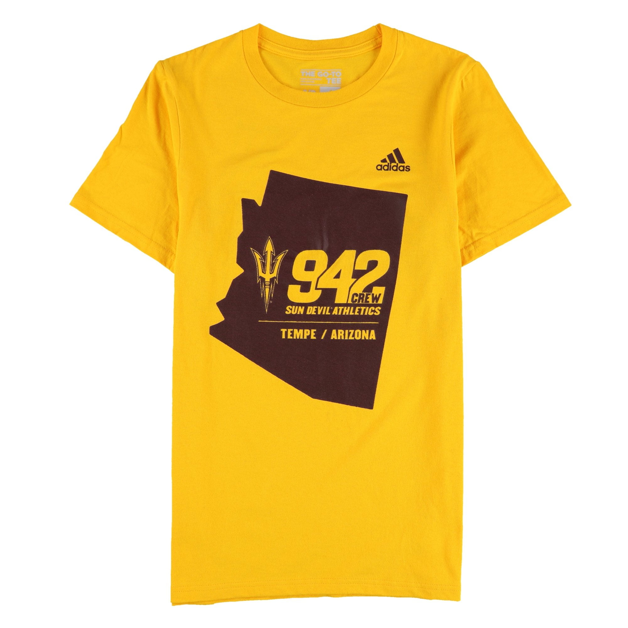 Adidas Mens 942 Crew Curtain of Distraction Graphic T-Shirt, Yellow ...